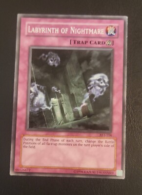 Labyrinth of Nightmare - Yugioh Trap Card - Vintage | eBay