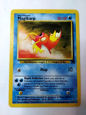 Pokémon TCG Magikarp Team Rocket 47 Regular 1st Edition Uncommon ...