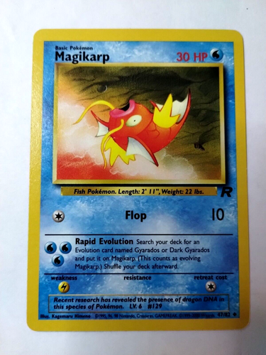 Pokémon TCG Magikarp Team Rocket 47 Regular 1st Edition Uncommon ...