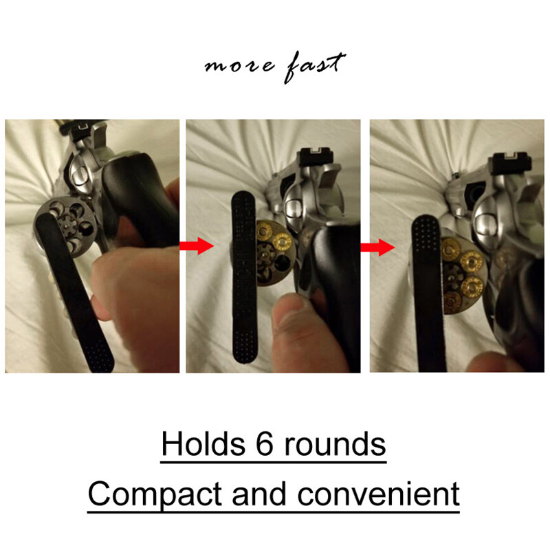 2PC Tactical Speed Strip Fit .38 or .357 Caliber 6 Rounds Bullet Holder ...