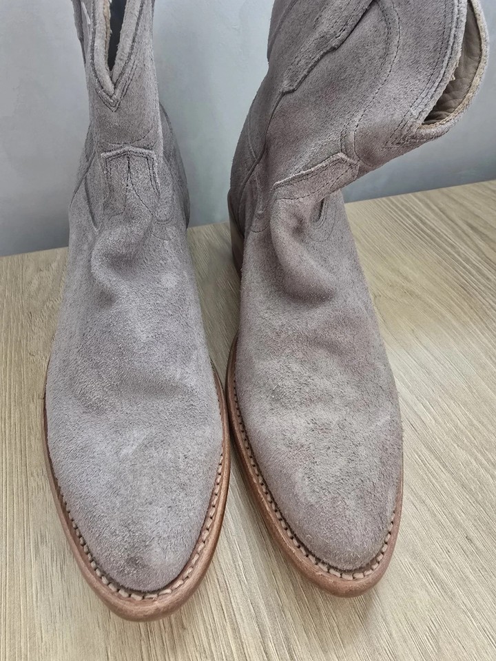 Tecovas The Penny Size 8 B Women Handcrafted Leather Cowgirl GRAY | eBay