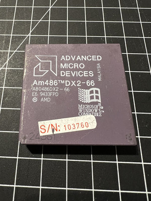 AMD 486 Cpu AM486 DX2-66 A80486DX2-66 66Mhz Prozessor Retro PC 90s Doom ...
