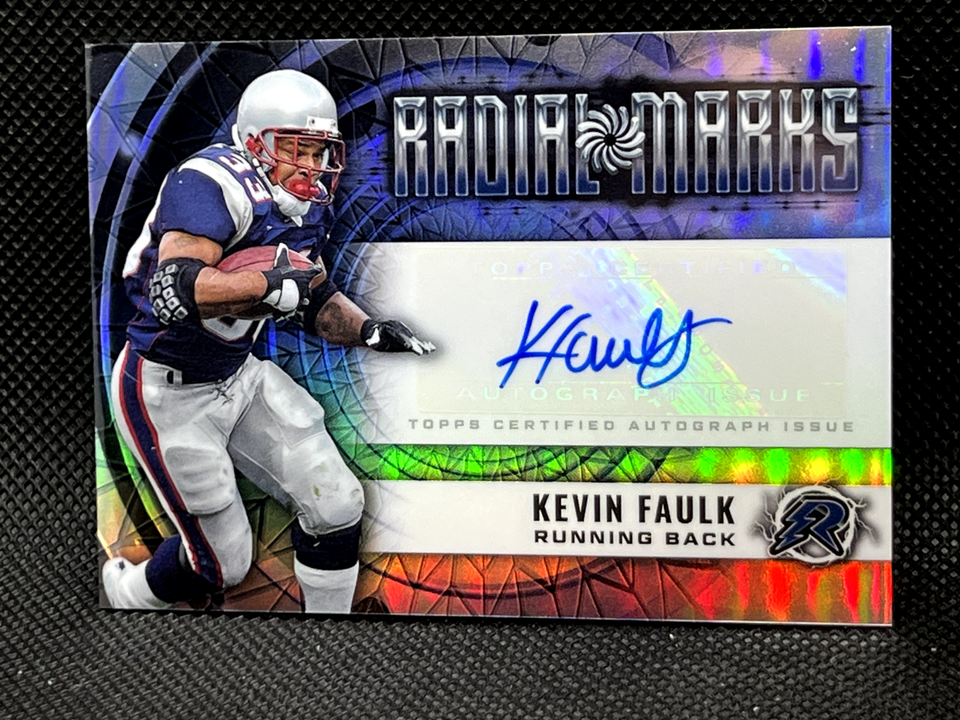 Kevin Faulk 2024 Topps Resurgence- Radial Marks Auto#RM-KF New England ...