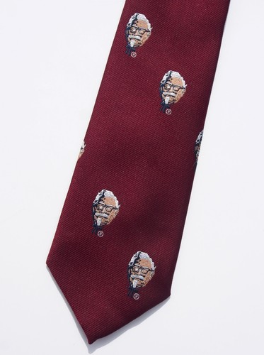 Rare Vintage 70s COLONEL SANDERS Jacquard Weave Polyester Neck-Tie by ...