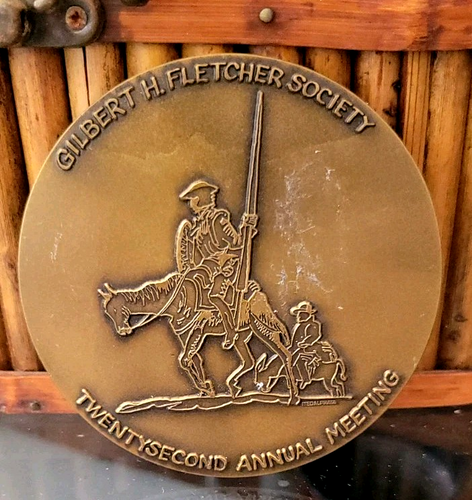 Gilbert H Fletcher Society Raised Bronze Medallion 1997 Spain Signed ...
