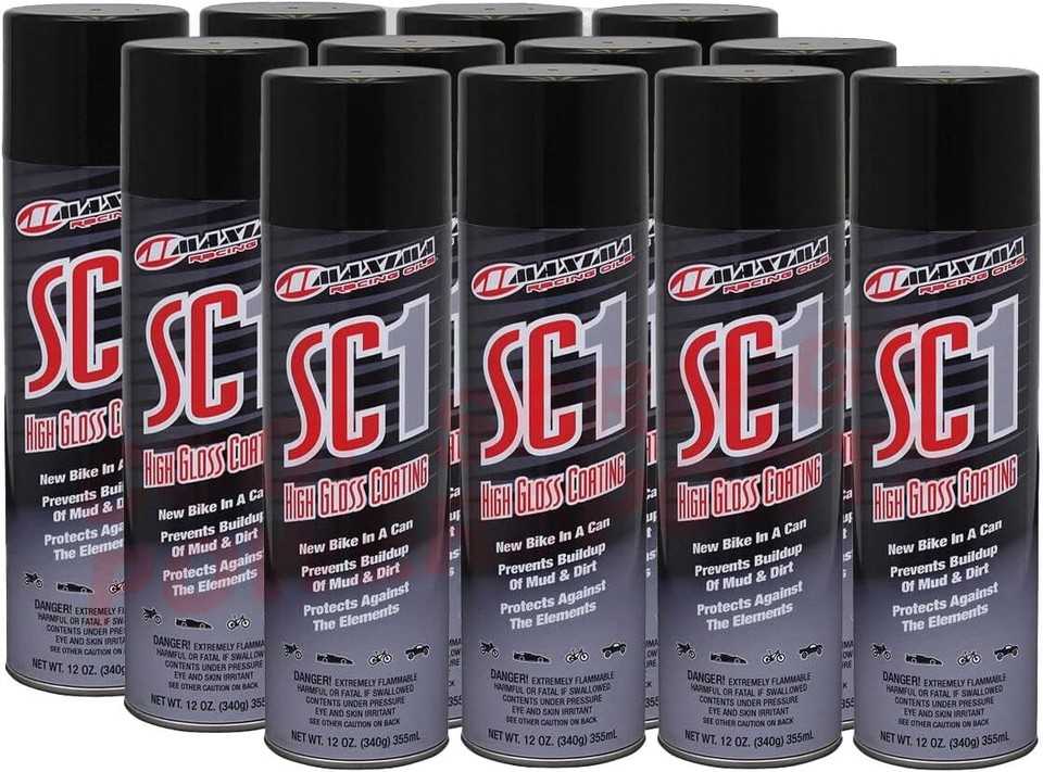Maxima Racing Oils 78920 SC1 High Gloss Silicone Clear Coat Spray (12 ...