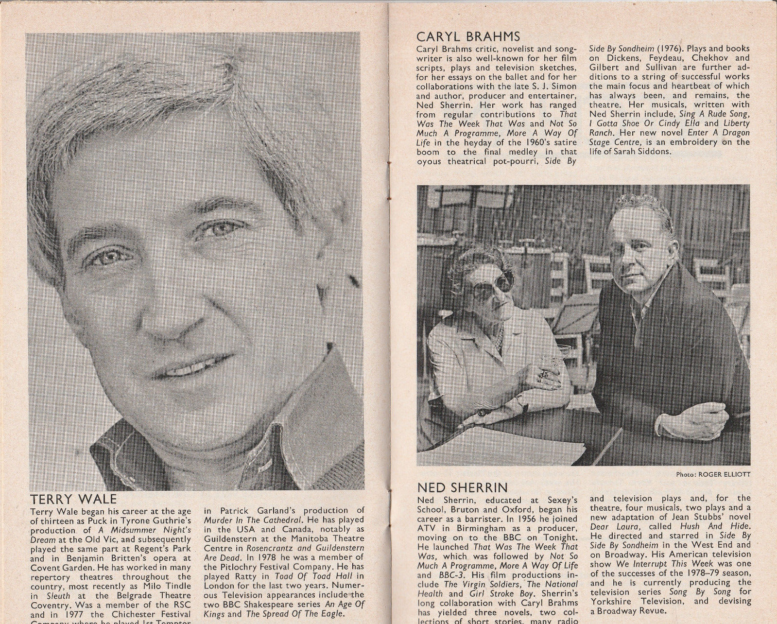 Beecham-Apollo Thaetare Programme 1980 (Timothy West/Ned Sherrin) | eBay