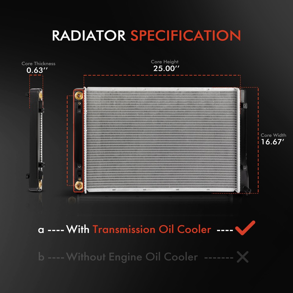 New Radiator with Trans.Oil Cooler for Kia Niro Hyundai Ioniq 2017-2022 ...