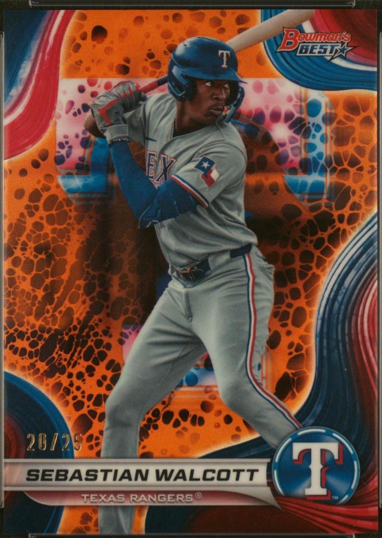 2024 Bowman's Best - Top Prospects Sebastian Walcott #TP-26 Orange ...