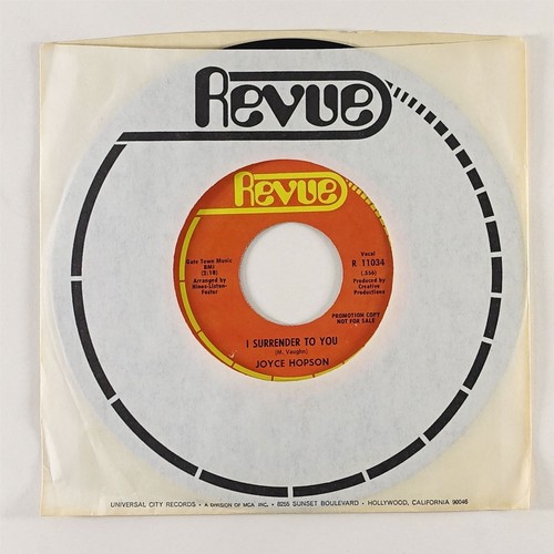 Joyce Hopson "I Surrender To You" Crossover Soul 45 Revue Promo HEAR | eBay