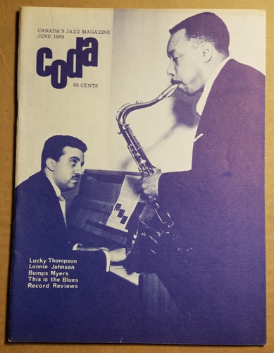 Coda Canada's Jazz Magazine, 1969, Lucky Thompson and Martial Solal on ...