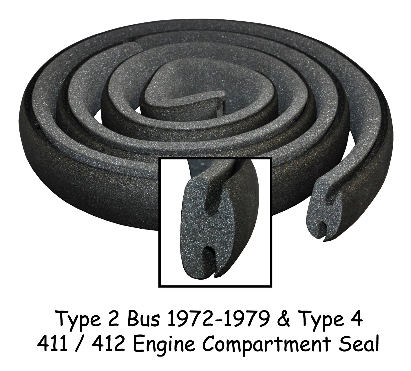 VW TYPE 2 1972-1979 TYPE 4 411 412 VOLKSWAGEN ENGINE COMPARTMENT FOAM ...
