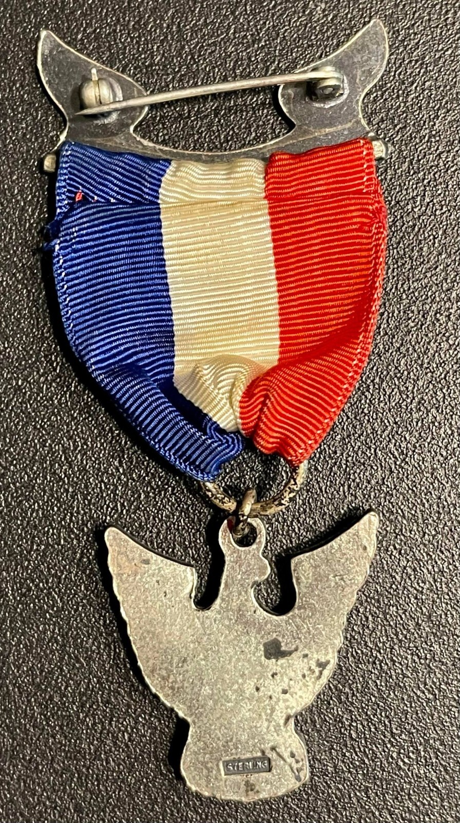 1950 BSA Boy Scouts of America Eagle Scout Medal w/ Box Sterling Silver ...