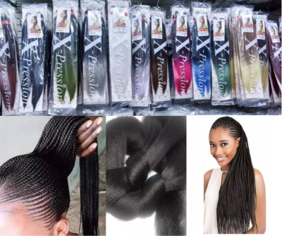 XPRESSION LAGOS 46" BRAID HAIR FOR BRAIDING, EXPRESSION "KANEKALON"PRE ...