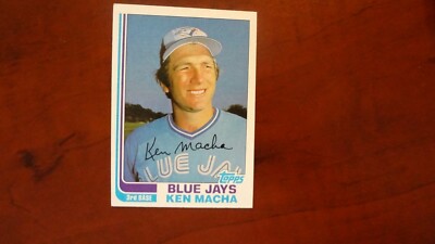 1982 TOPPS # 282 KEN MACHA BASEBALL CARD | eBay