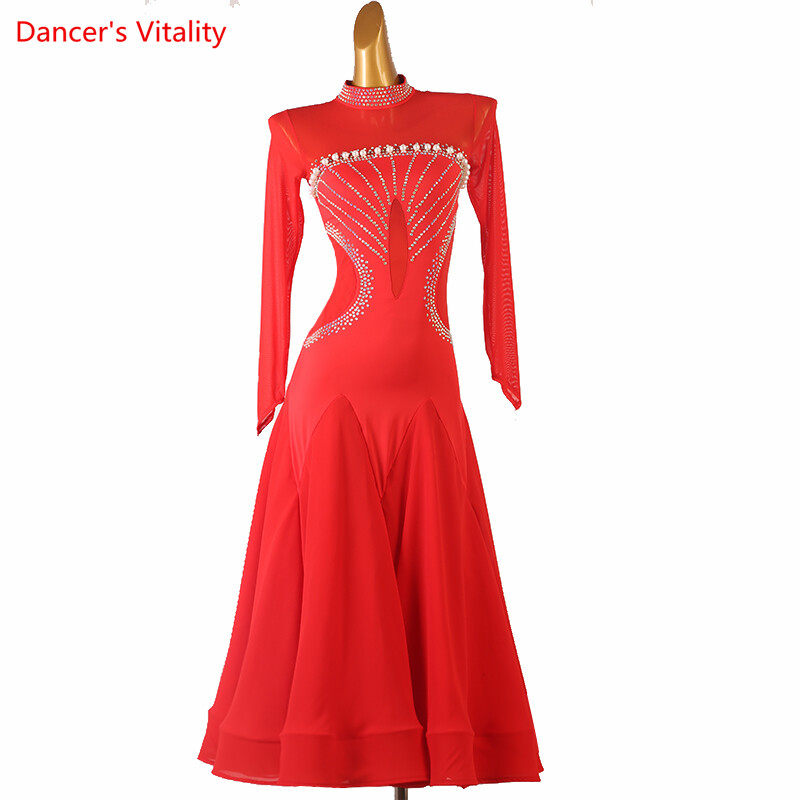 Dance Pink Dress National Standard Dance Waltz Performance Competition ...