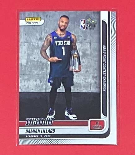 2022-23 Panini Instant NBA Damian Lillard 3-POINT CHAMPION 1/214 SP ...