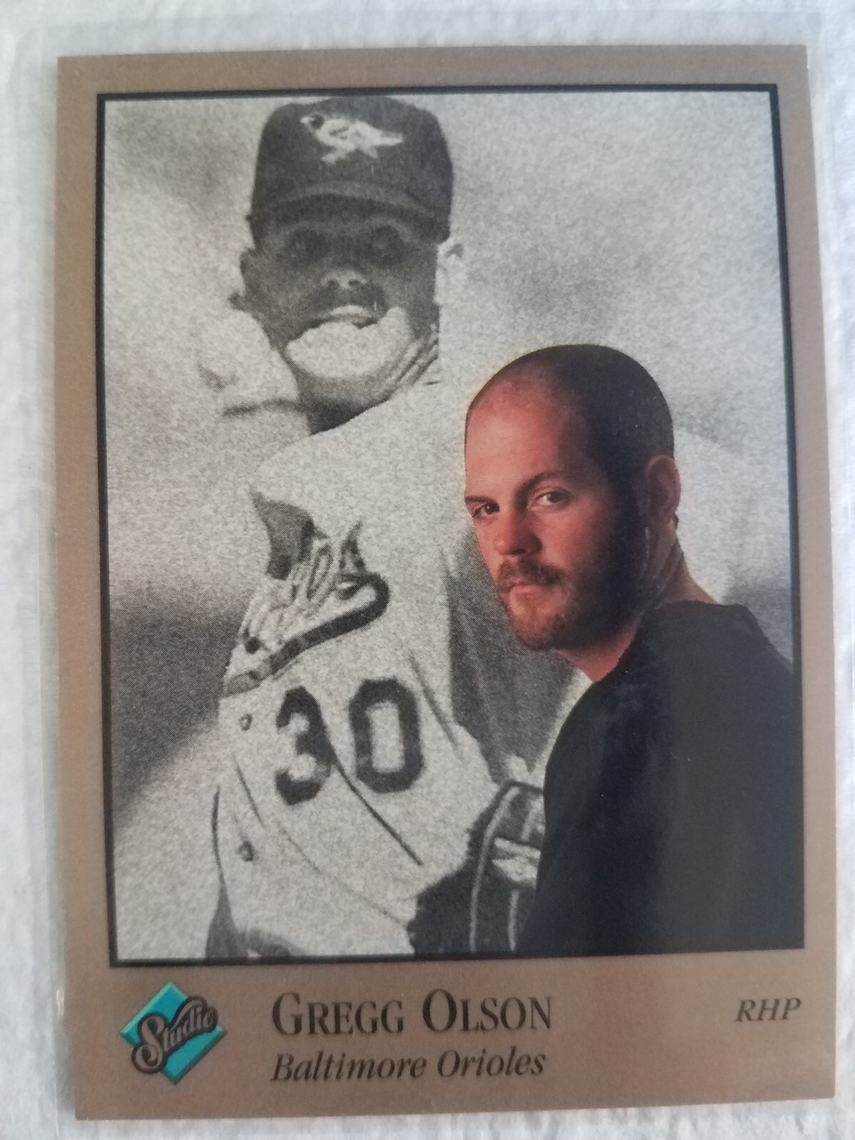 GREGG OLSON BALTIMORE ORIOLES 1992 LEAF/STUDIO BASEBALL CARD #128 | eBay