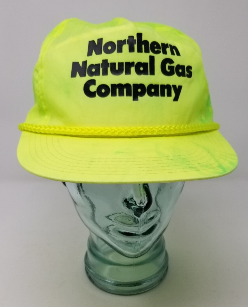 Vintage Northern Natural Gas Hat Mens Snapback Neon Y… - Gem
