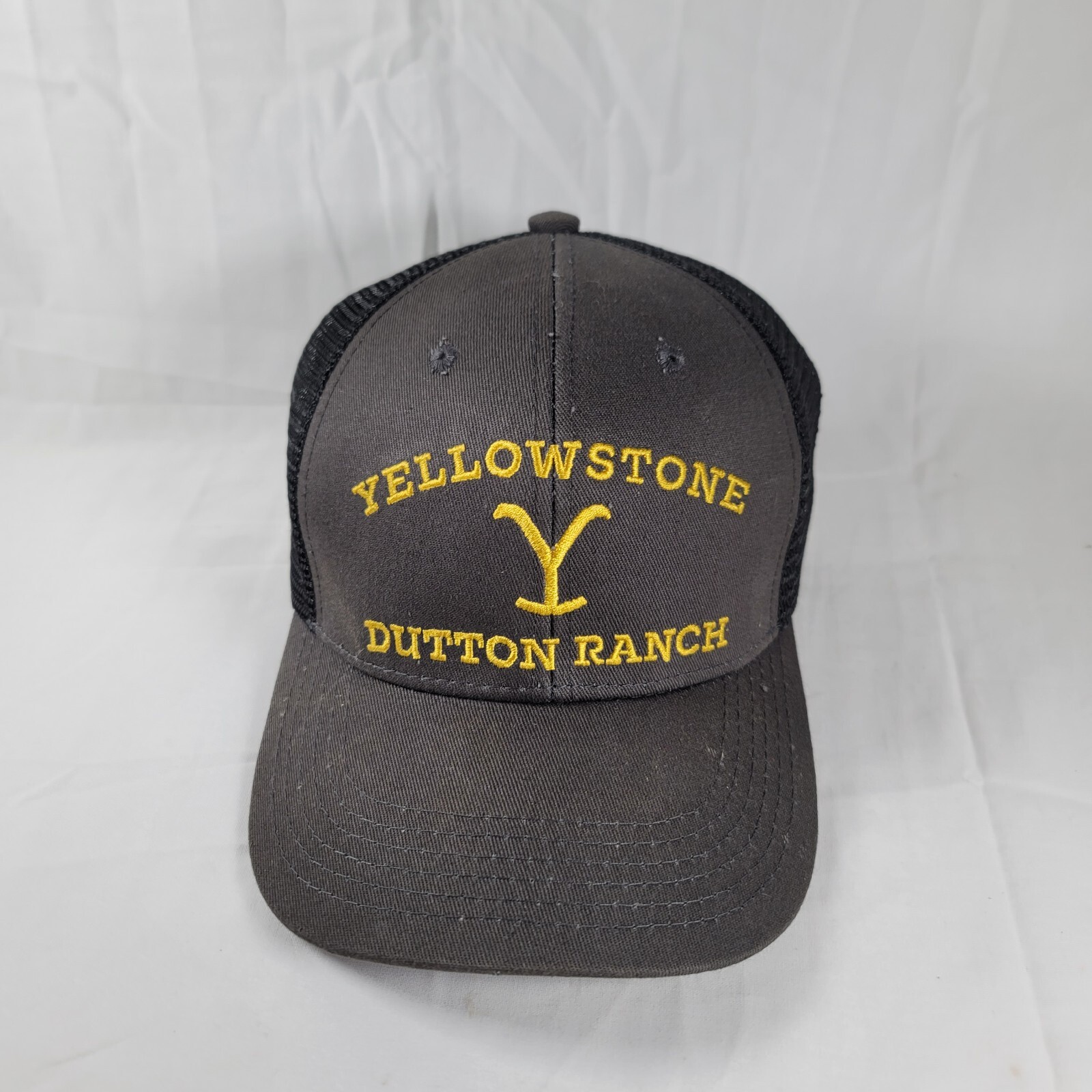 Yellowstone Dutton Ranch Trucker Hat Black Mesh Cap A… - Gem