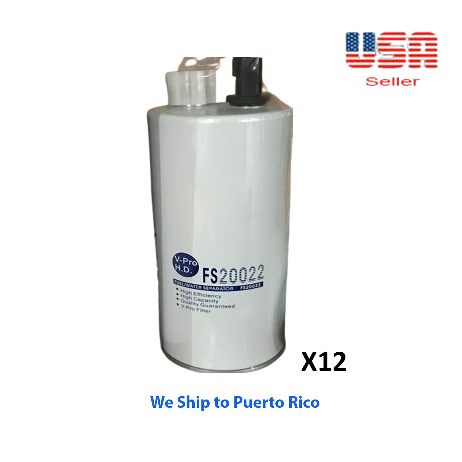 12 X FS20022 3978134 Fuel/Water Separator Filter Fit Cummins Onan ...