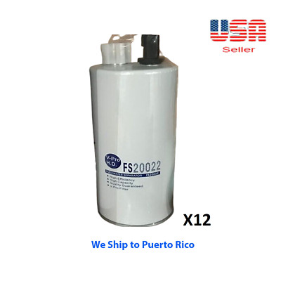 12 X FS20022 3978134 Fuel/Water Separator Filter Fit Cummins Onan ...
