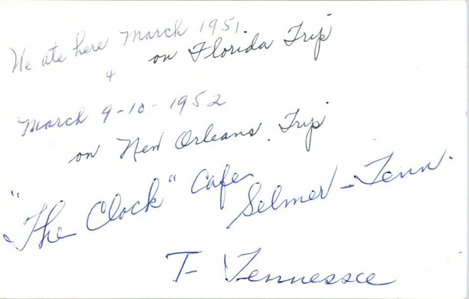 RPPC The Clock Cafe, Truck Stop Service Station Selmer TN c1950s ...