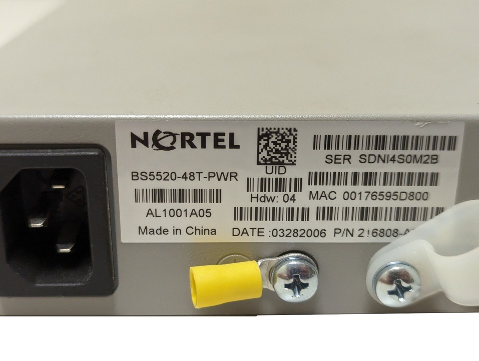 Avaya AL1001e05-e5 BayStack 5520-48t routing switch | eBay