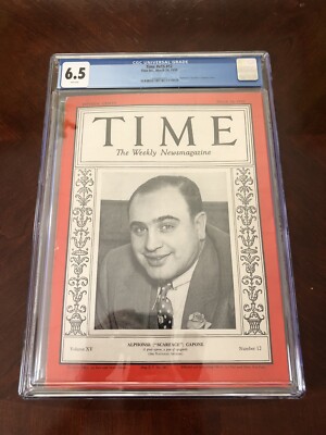 Time magazine. Scarface. Al Capone March 24 1930 CGC. 6.5. Grade | eBay
