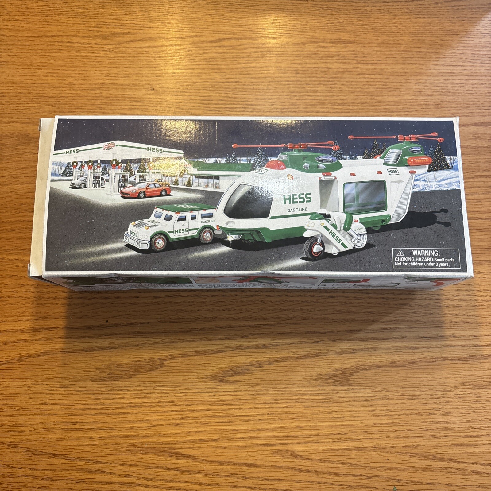 2001 Hess Truck, Helicopter With Motorcycle And Cruiser | eBay