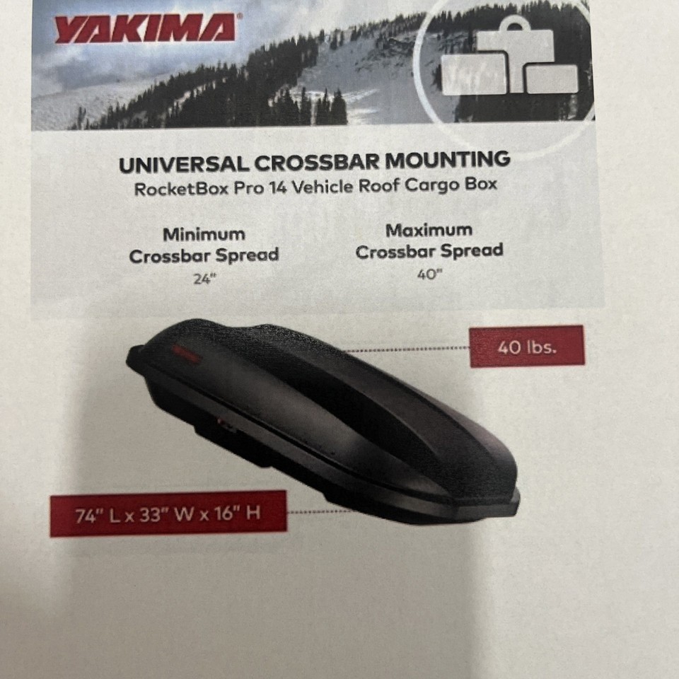 Yakima RocketBox Roof Cargo Box – Very Good Used Condition | eBay