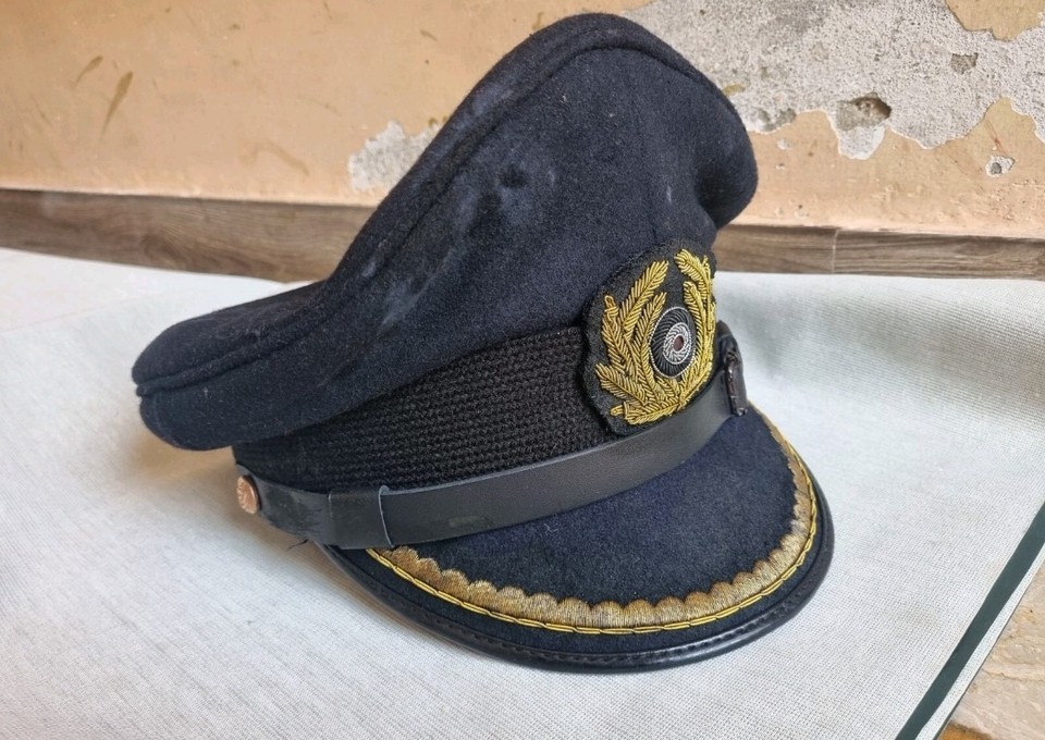 GERMAN WWII WW2 NAVY BLUE KRIEGSMARINE NAVY OFFICER CAP HAT U-96 | eBay