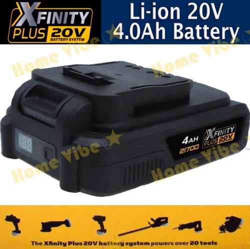 NEW XFINITY PLUS 20V LI-ION 4.0Ah 21700 BATTERY WORKZONE FERREX ...