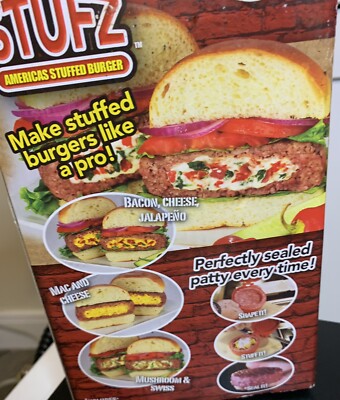 Stufz Stuffed Burger Press Hamburger Patty Maker Juicy BBQ Grill As ...