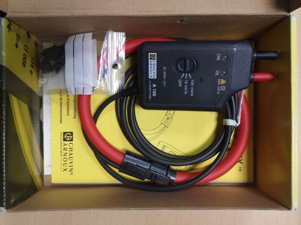 Chauvin Arnoux Current Probe A100, AC: 20 A / 200 A | eBay