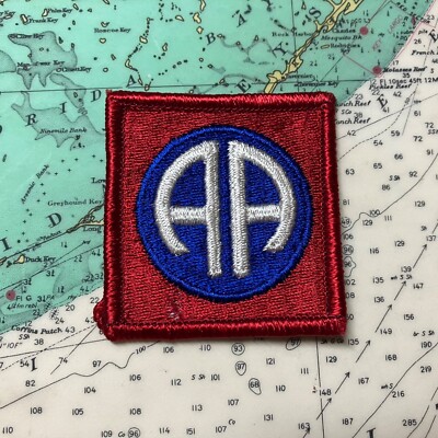 Vintage United States Army 82nd Airborne Division Red AA Patch 18th ...