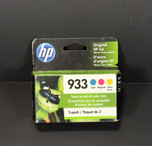Genuine HP Ink Cartridges NEW Model 933 Cyan Magenta Yellow 3 Pack EXP ...