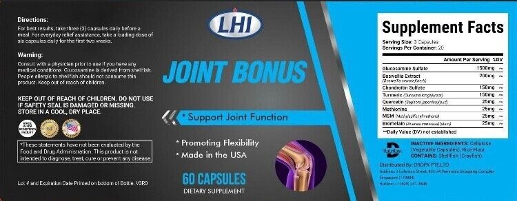 Joint Bonus Điều Trị Xương Khớp (100% Sản Phẩm Chính Hãng) - 3 Bottles ...