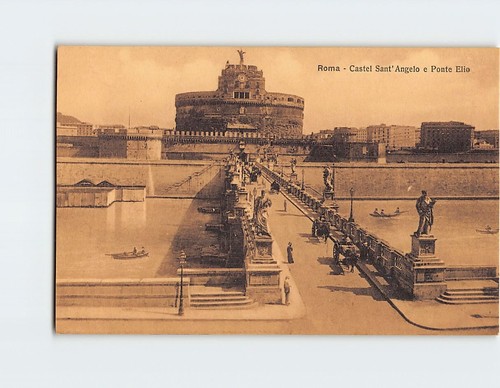 Postcard Castel Sant Angelo e Ponte Elio Rome Italy | eBay