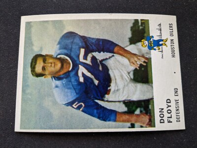 1961 Fleer Football Card # 176 Don Floyd - Houston Oilers (VG/EX) | eBay
