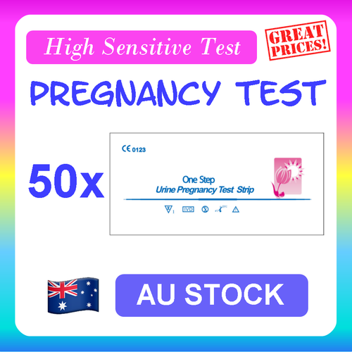 50 x Pregnancy Test Strips (HCG) Urine Fertility Kit HPT High Sensitive ...