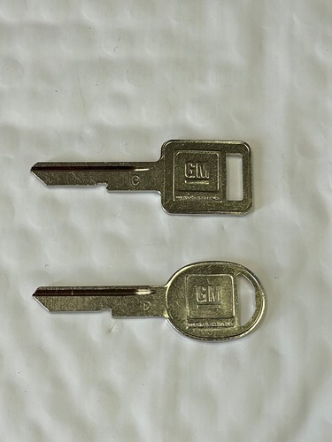 Original GM Logo Key Blank Set, C & D Keyways, OEM | eBay