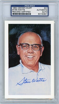 Stan Watts Signed 1992 Center Court Ron Lewis Postcard - PSA DNA | eBay
