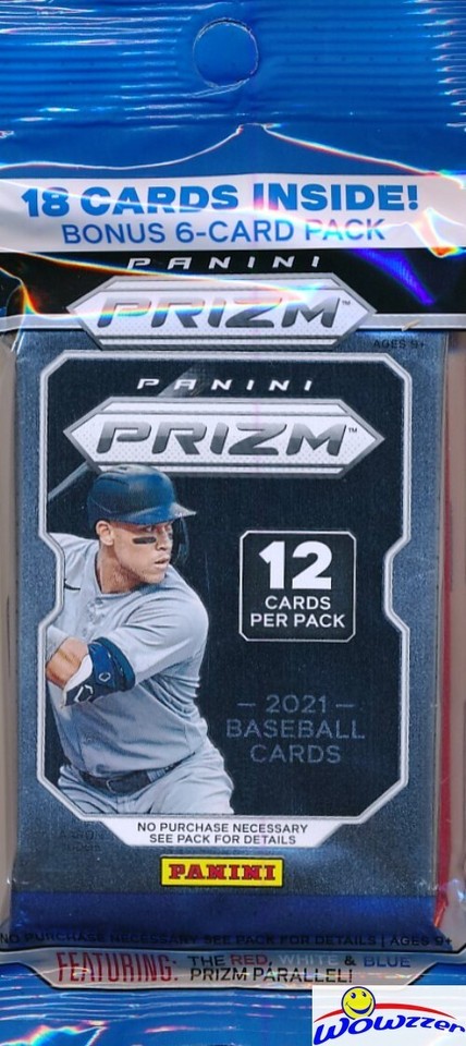 (10) 2021 Panini PRIZM Baseball HUGE Sealed JUMBO FAT CELLO PACK-180 ...