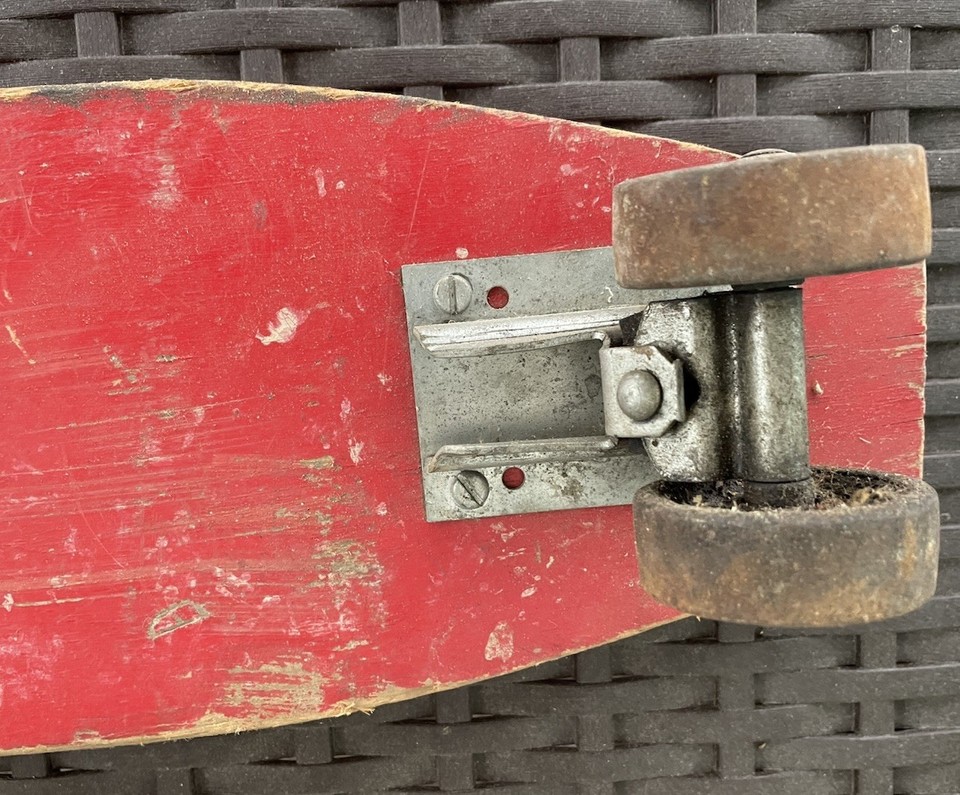 60’s Rinky-Dink Surf Board Vintage Steel Wheels Skateboard | eBay