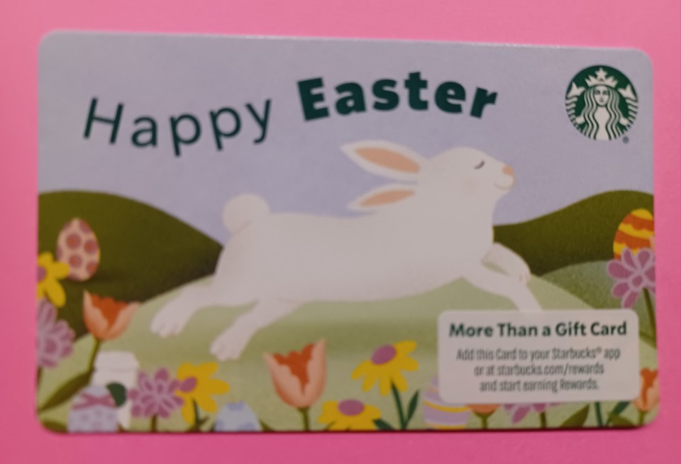STARBUCKS GIFT CARD 2025 " HAPPY EASTER " BRAND NEW 🐇 GREAT PRICE 🐇 ...