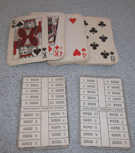 Vintage Deck of Contract Bridge Lesson Playing Cards Complete Deck ...