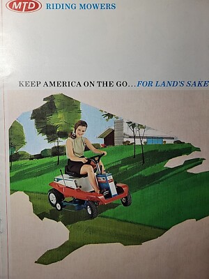 MTD 1971 Riding Lawn Mower Color Sales Brochure Catalog Manual 131-360 ...