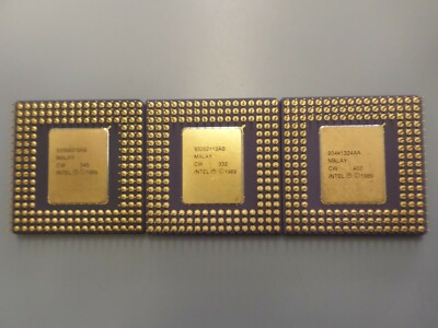 LOT 3 Intel 486SX/33MHz Processor A80486SX-33 (SX680) | eBay
