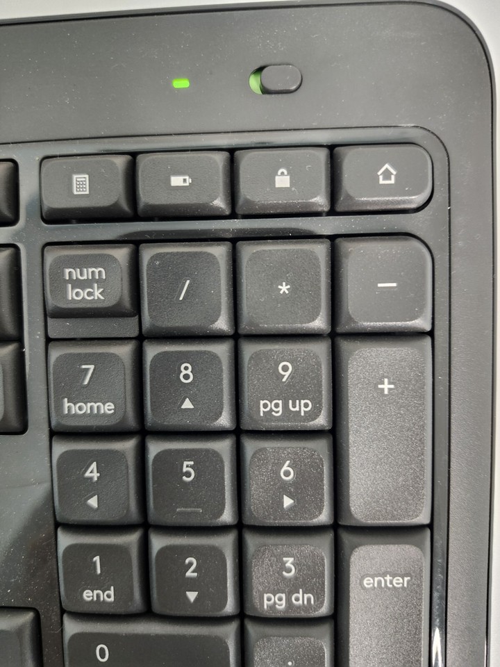 Logitech Wireless Black Logi Keyboard Mk360 Pre-Tested Works *No Dongle ...